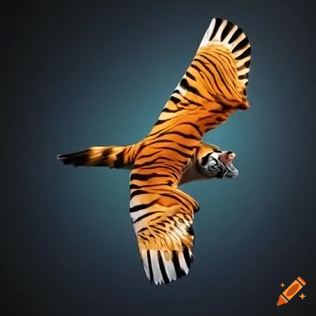 Flying tiger on Craiyon