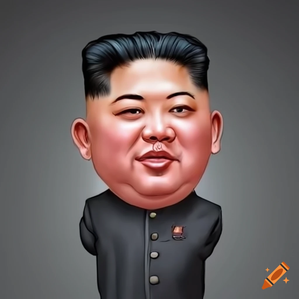 Humorous caricature of a leader in a unique style on Craiyon