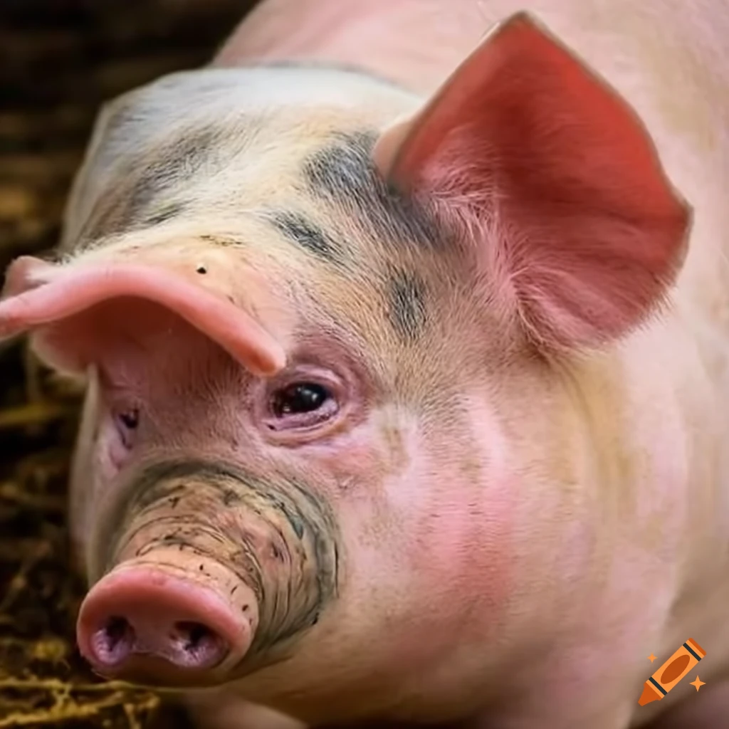 American pig farming on Craiyon