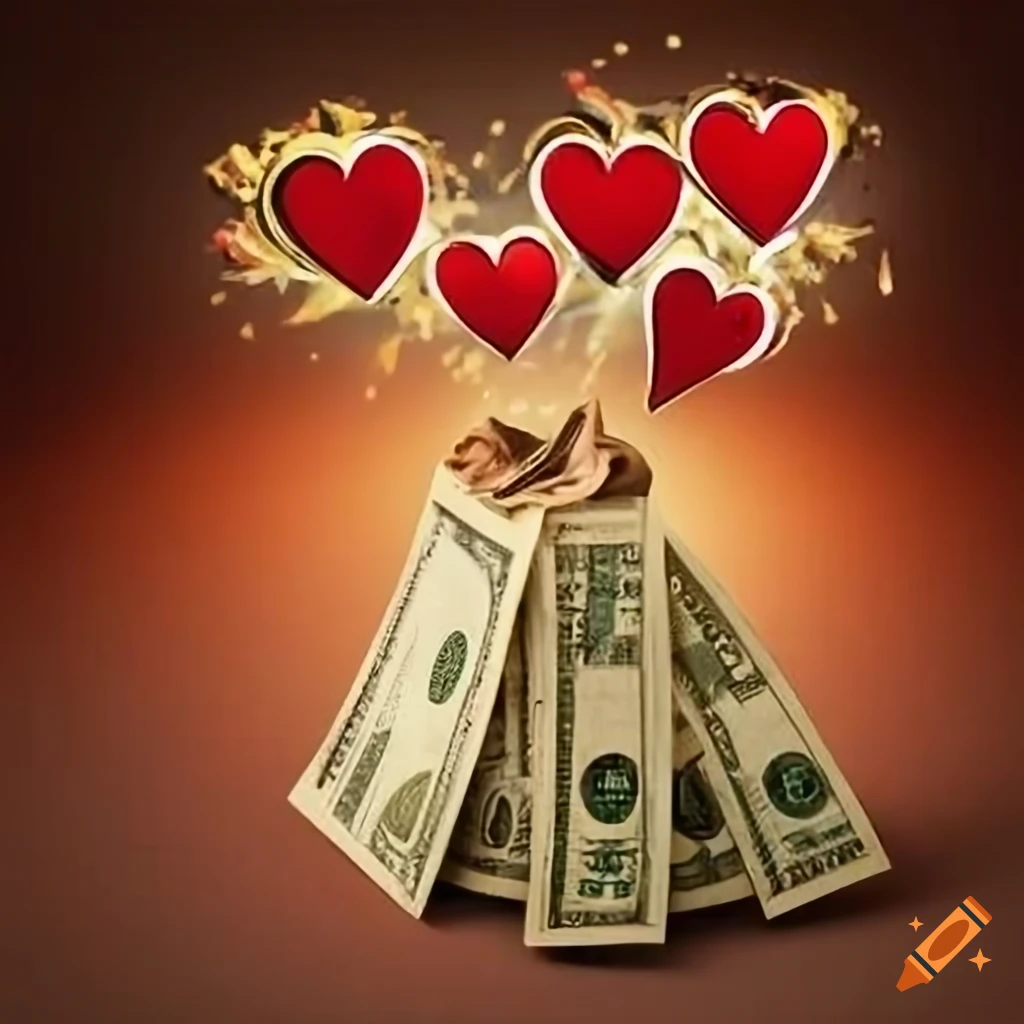 Concept of increased luck, riches, money, and love on Craiyon
