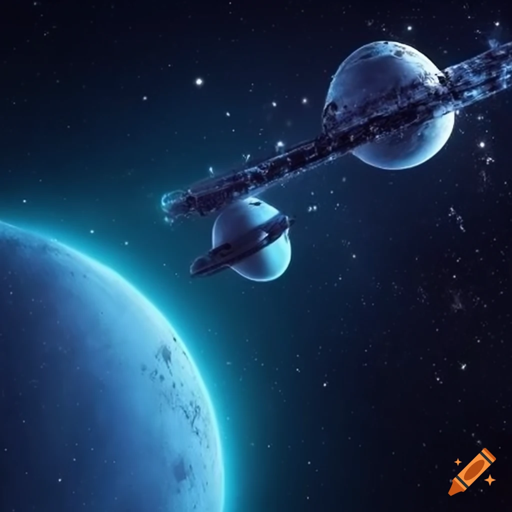 Deep space view on Craiyon