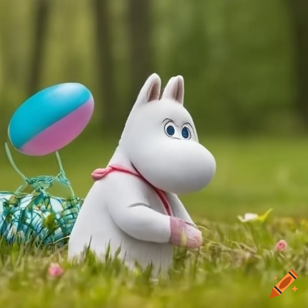 Easter moomintroll on Craiyon