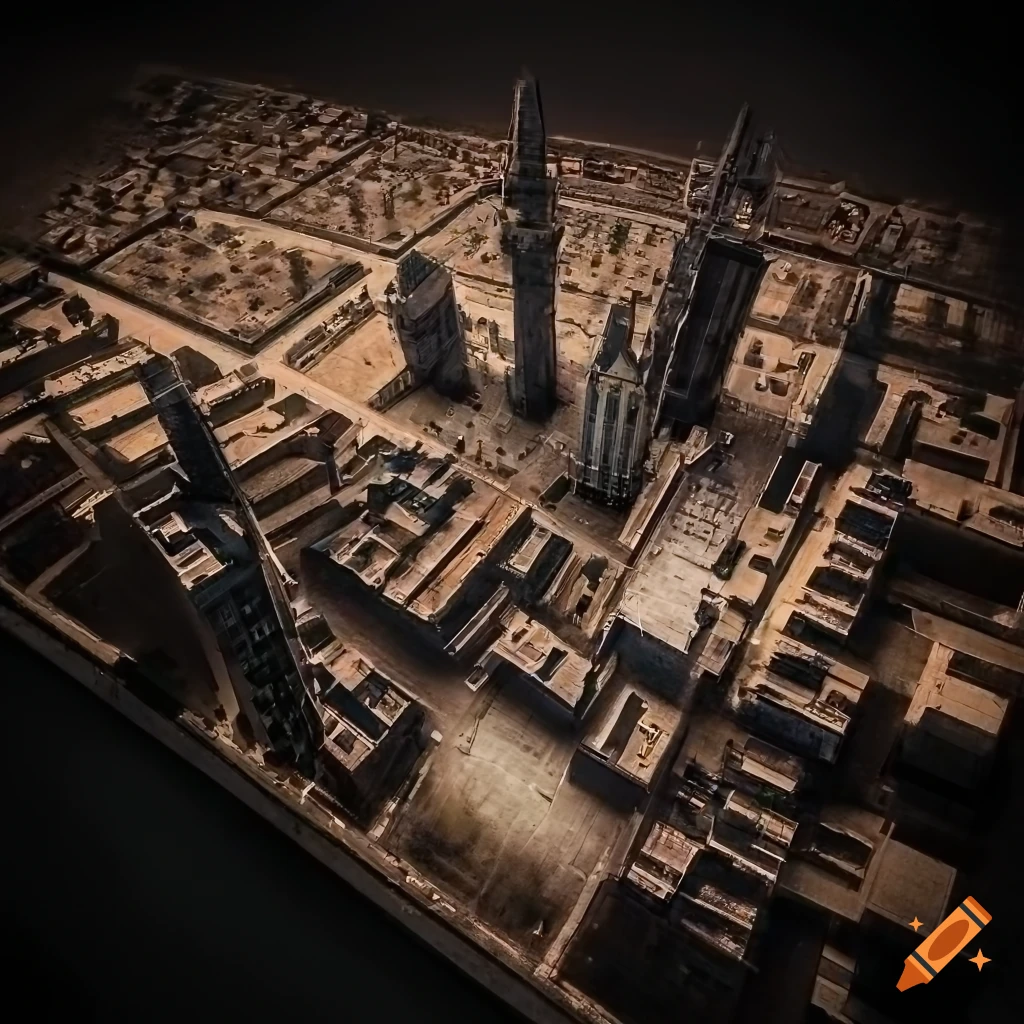 Ultra-realistic top-down city plan architectural view on Craiyon
