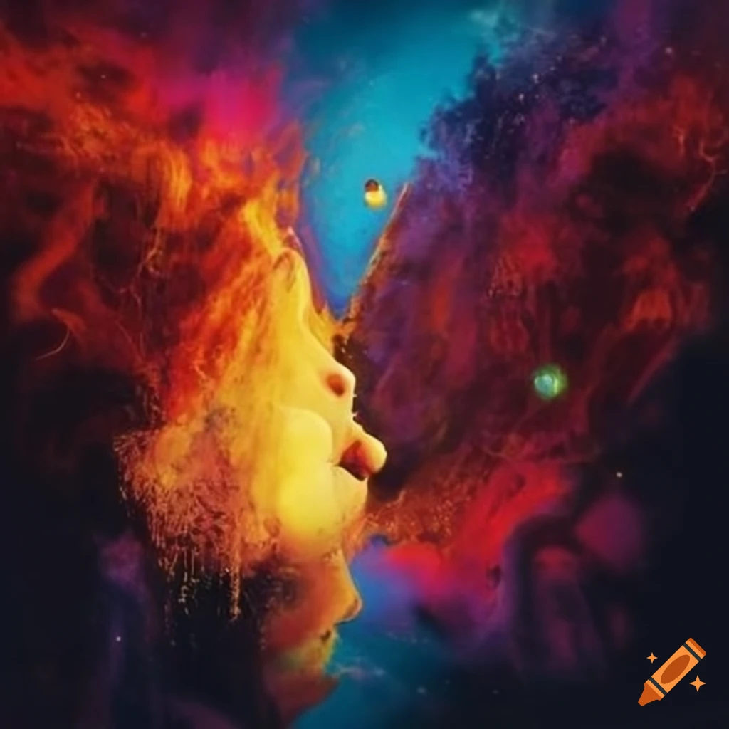 80s alt rock album cover with a space theme on Craiyon