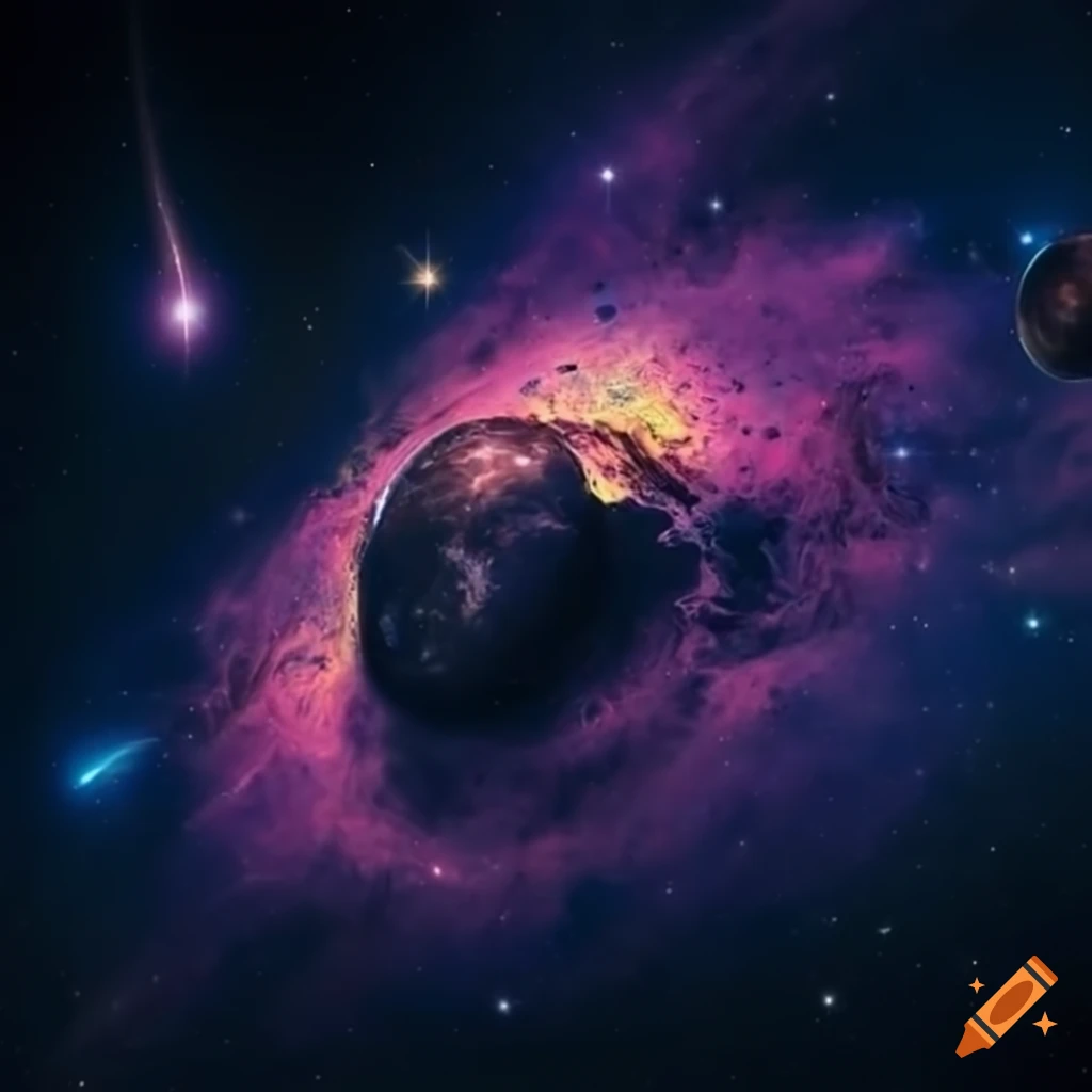 Deep space view on Craiyon