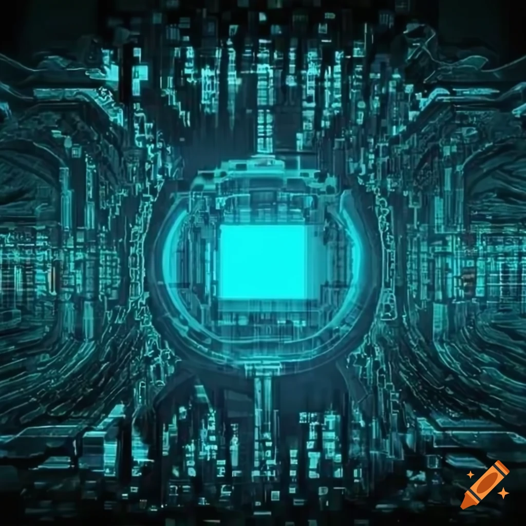 Cyber background design on Craiyon