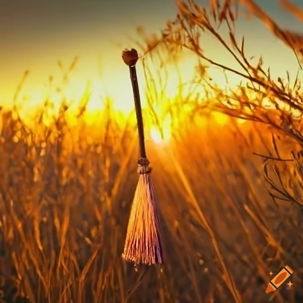 Broom in a sunset setting on Craiyon