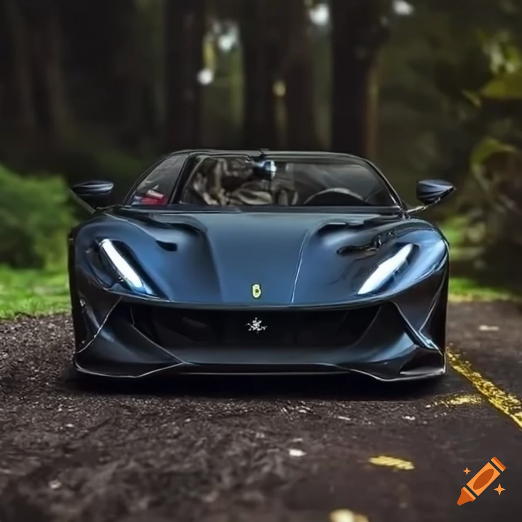 Special project car inspired by ferrari 812 competizione aperta on Craiyon