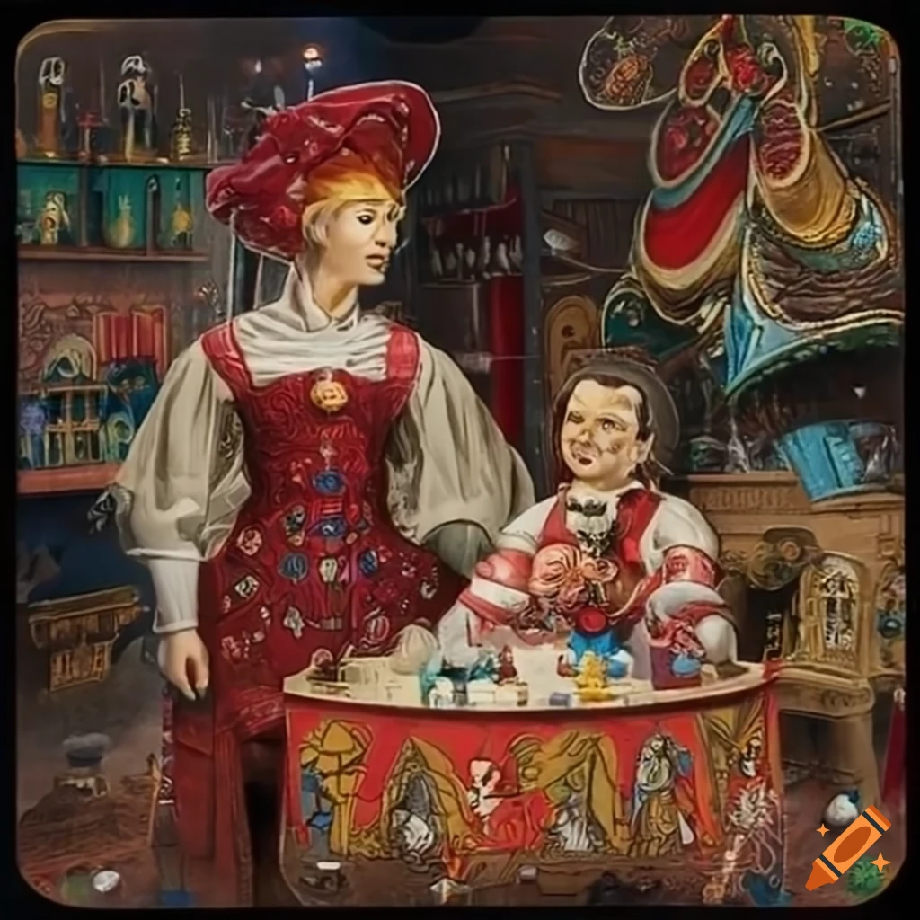 The celestial toymaker character on Craiyon