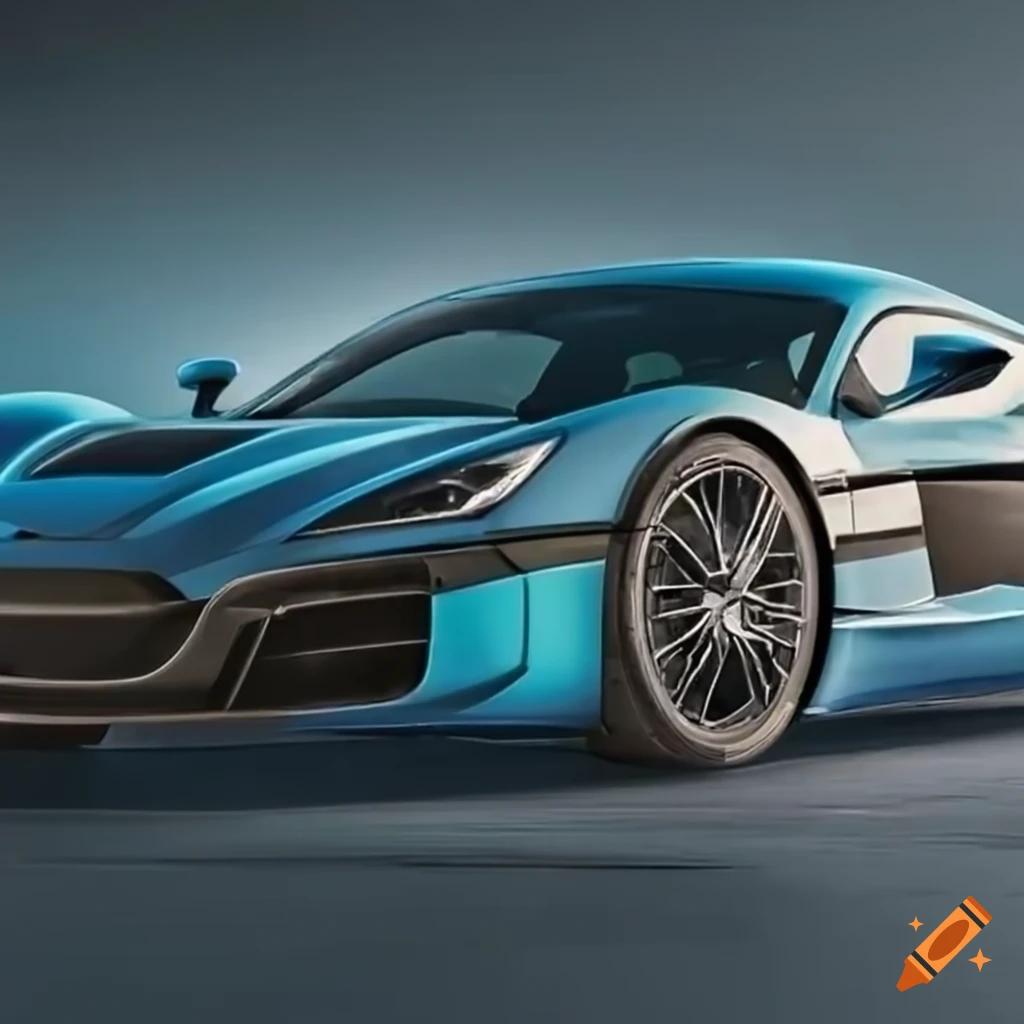 Redesigned rimac nevera on Craiyon