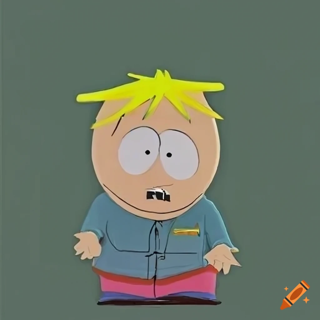 Butters from south park trendsetter album cover on Craiyon