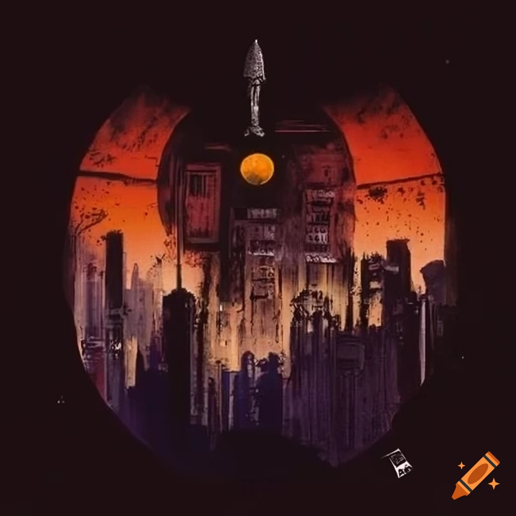 80s alt rock album cover with a space theme on Craiyon