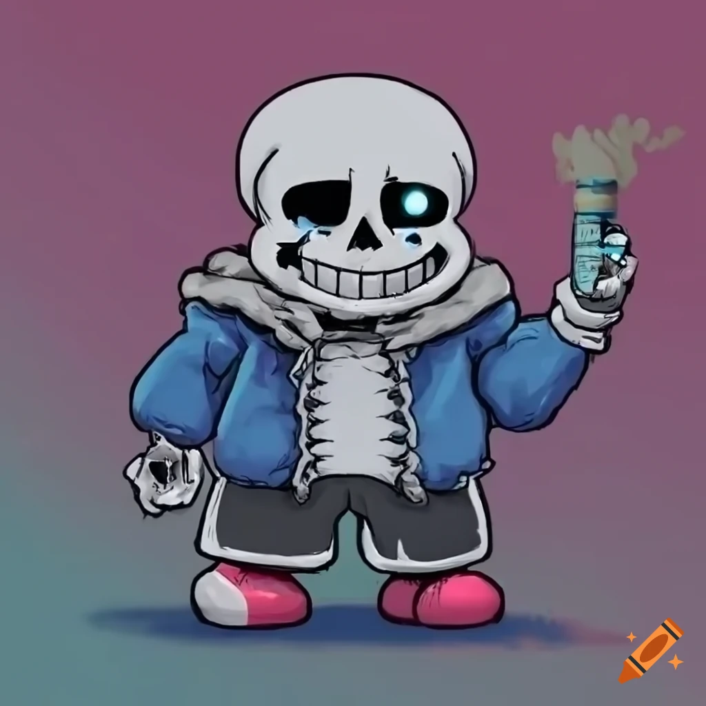 Sans the skeleton vaping on Craiyon
