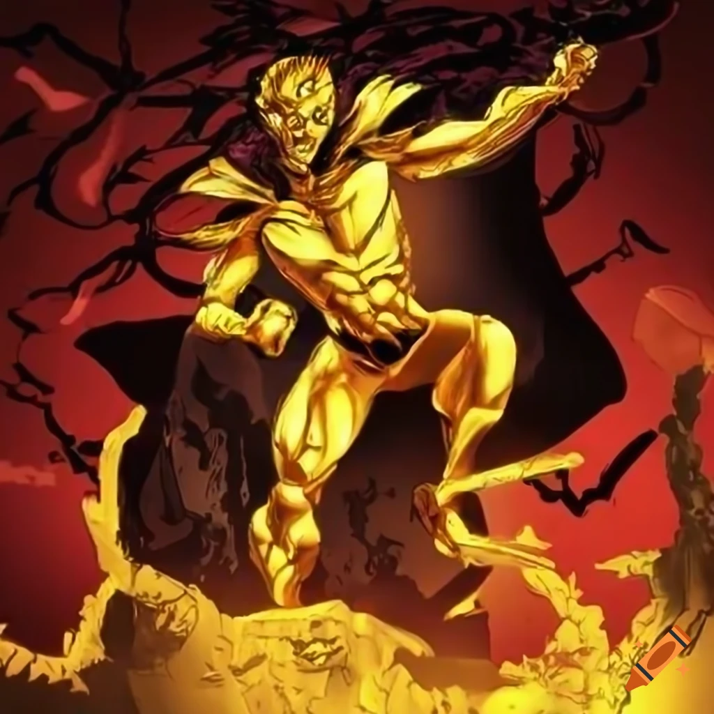 Golden supervillain on Craiyon