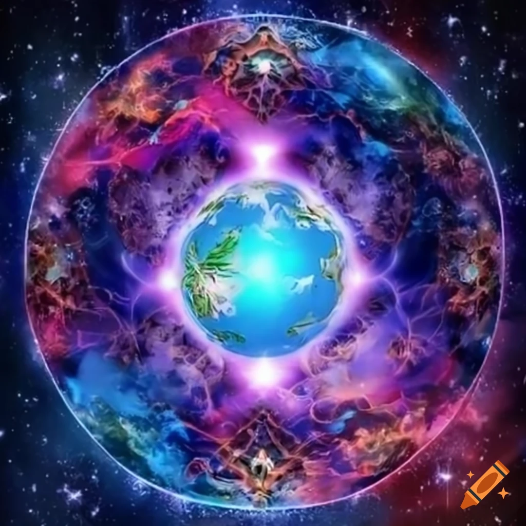 Fantasy earth star chakra design on Craiyon