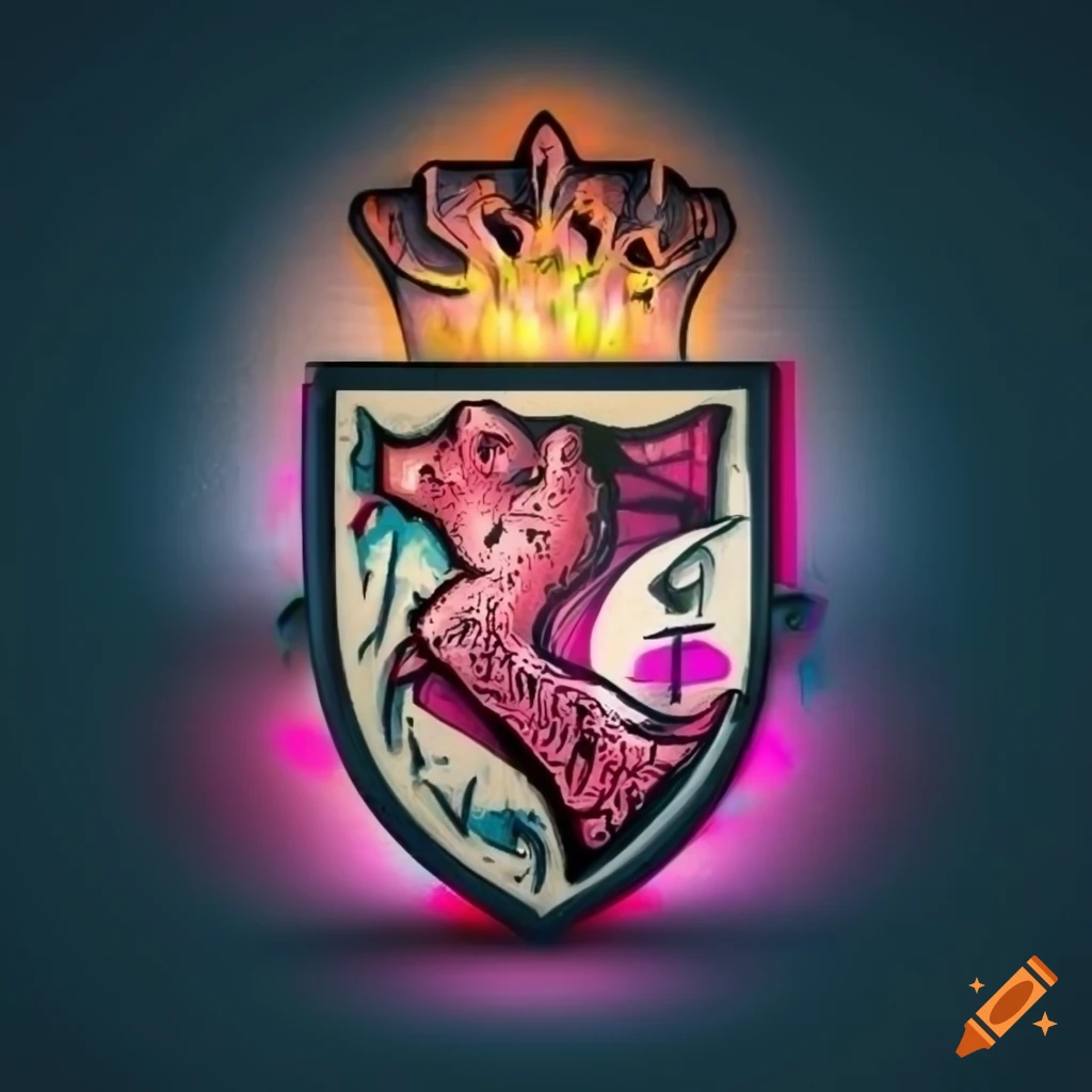 Logo for lyrico records with a graffiti-style crest on Craiyon