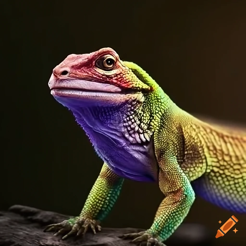 Fantasy lizard creature on Craiyon