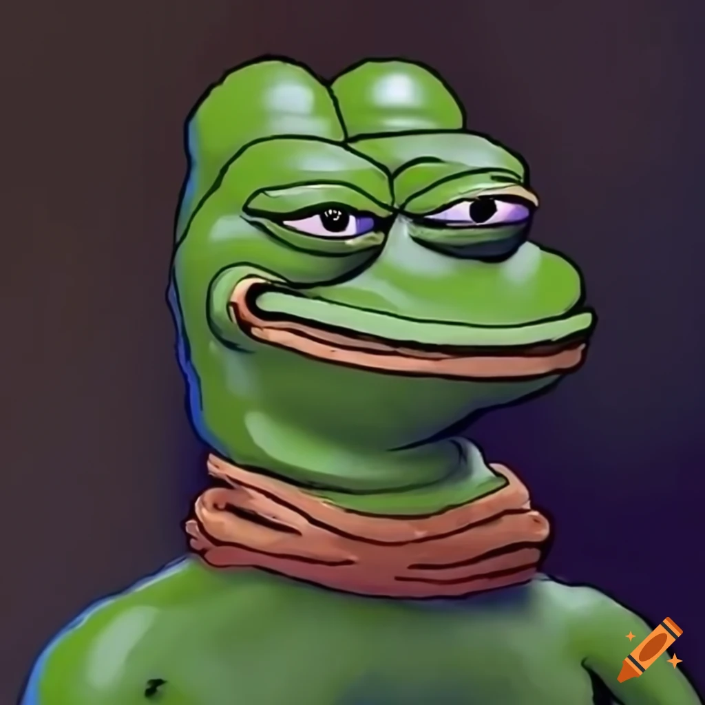 Real life pepe the frog on Craiyon