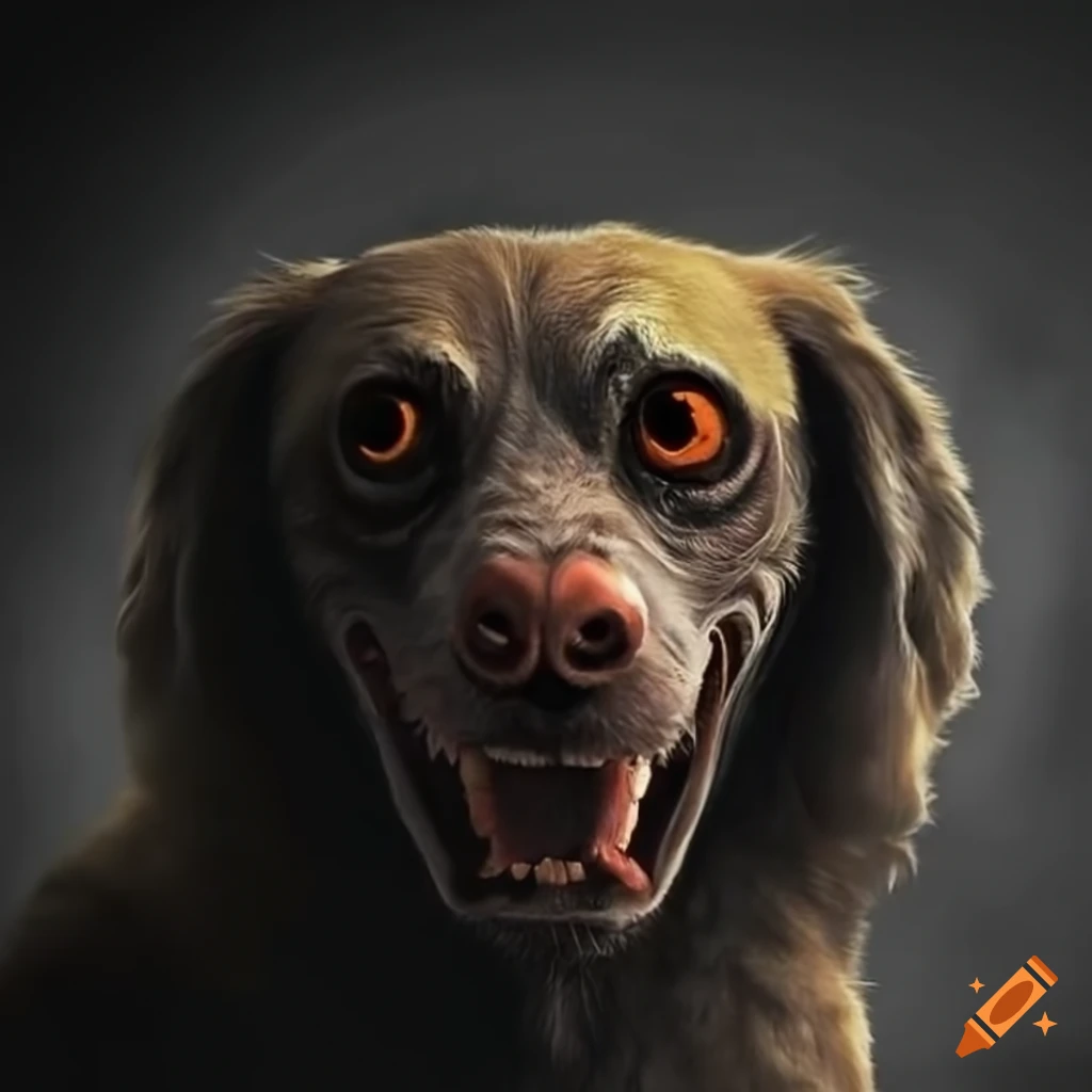 Scary dog on Craiyon