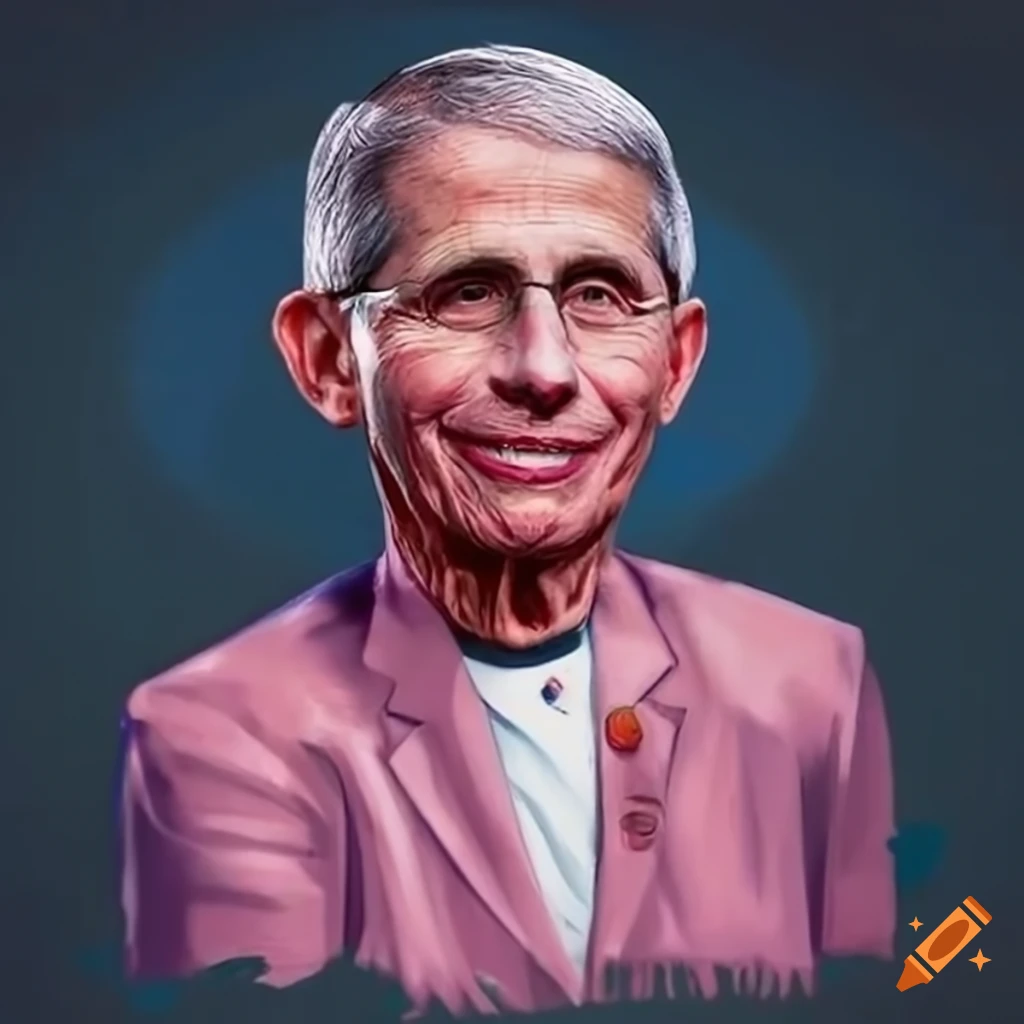 Portrait of Anthony Fauci in Mother Theresa's nurse clothes on Craiyon