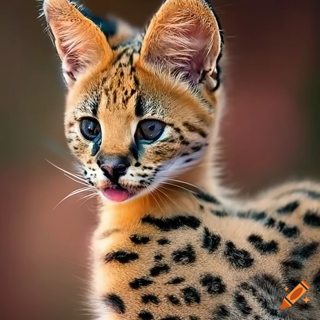 Serval Kitten On Craiyon