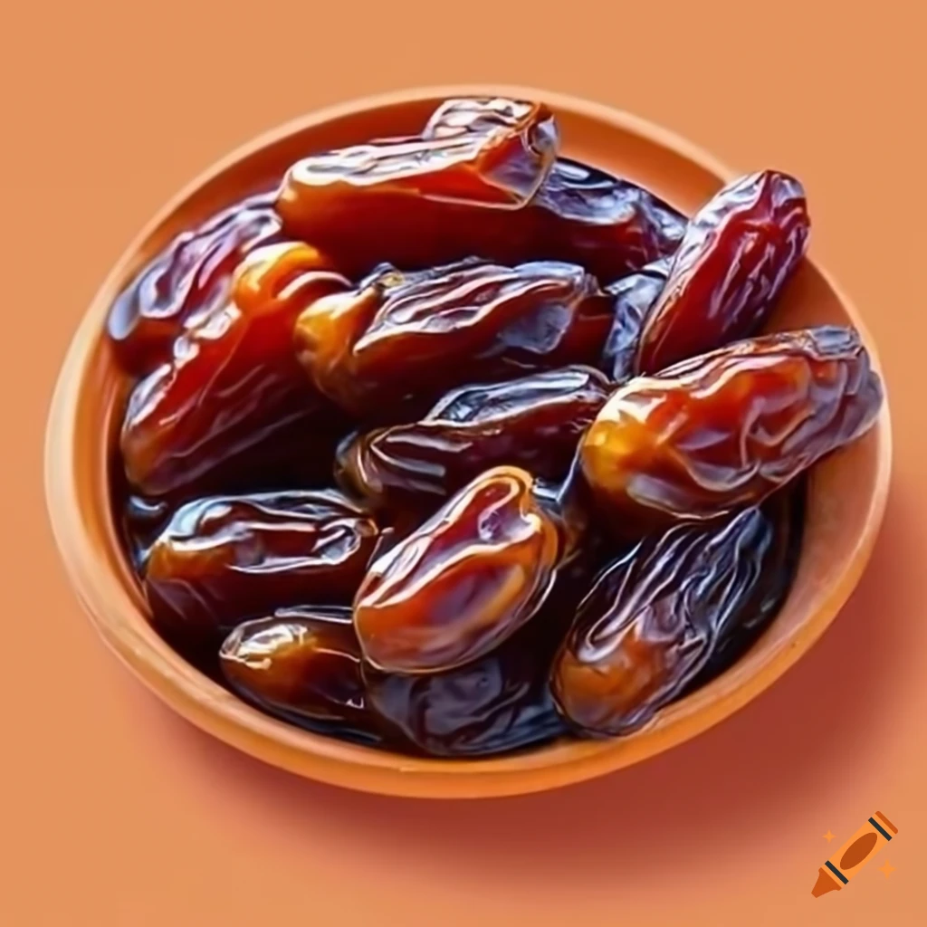 Dates fruit close up on Craiyon