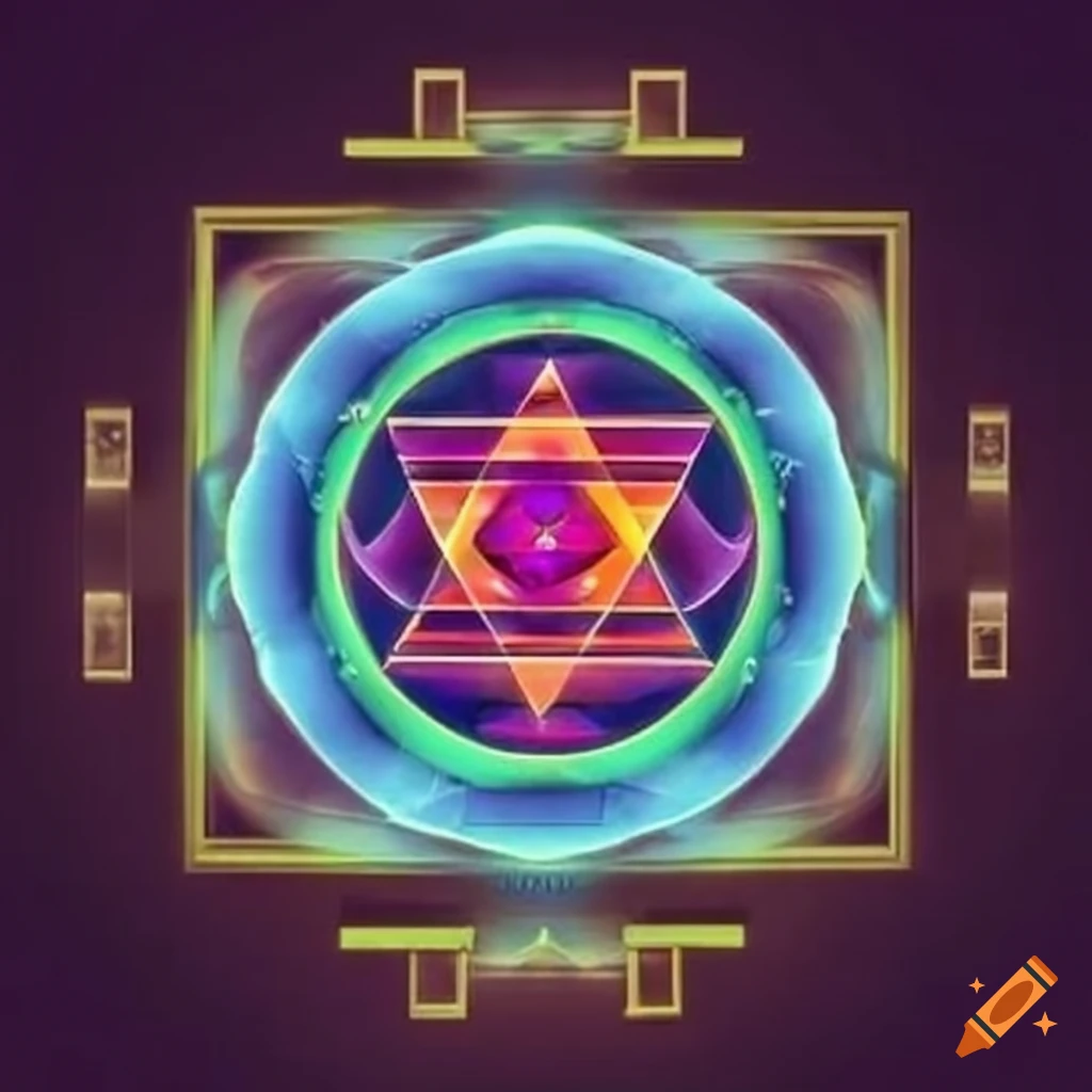 Yantra for telekinetic meditation on Craiyon