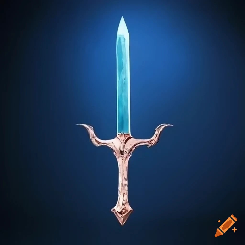 Crystal sword on Craiyon