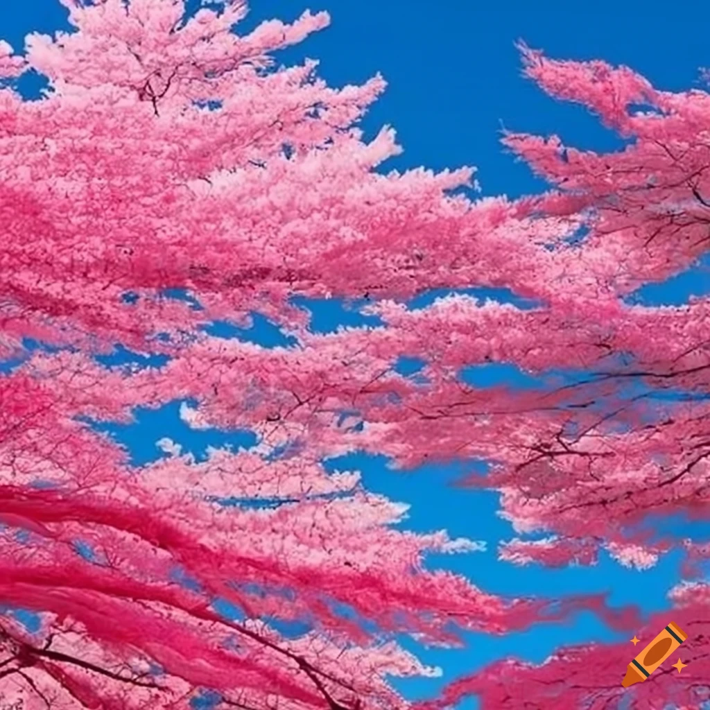 Japanese pink tree on Craiyon