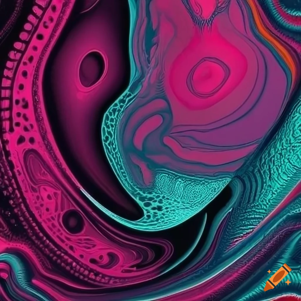 Monochromatic abstract art with intricate patterns and shapes on Craiyon