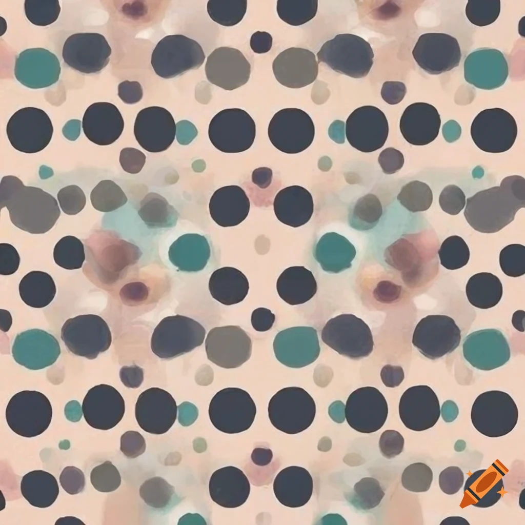Polka dot seamless repeating pattern in neutral colors on Craiyon