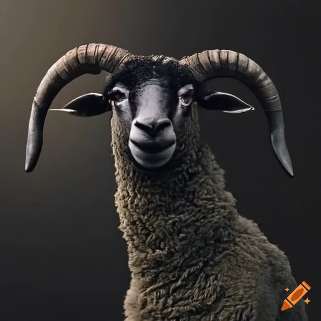 Black sheep on Craiyon