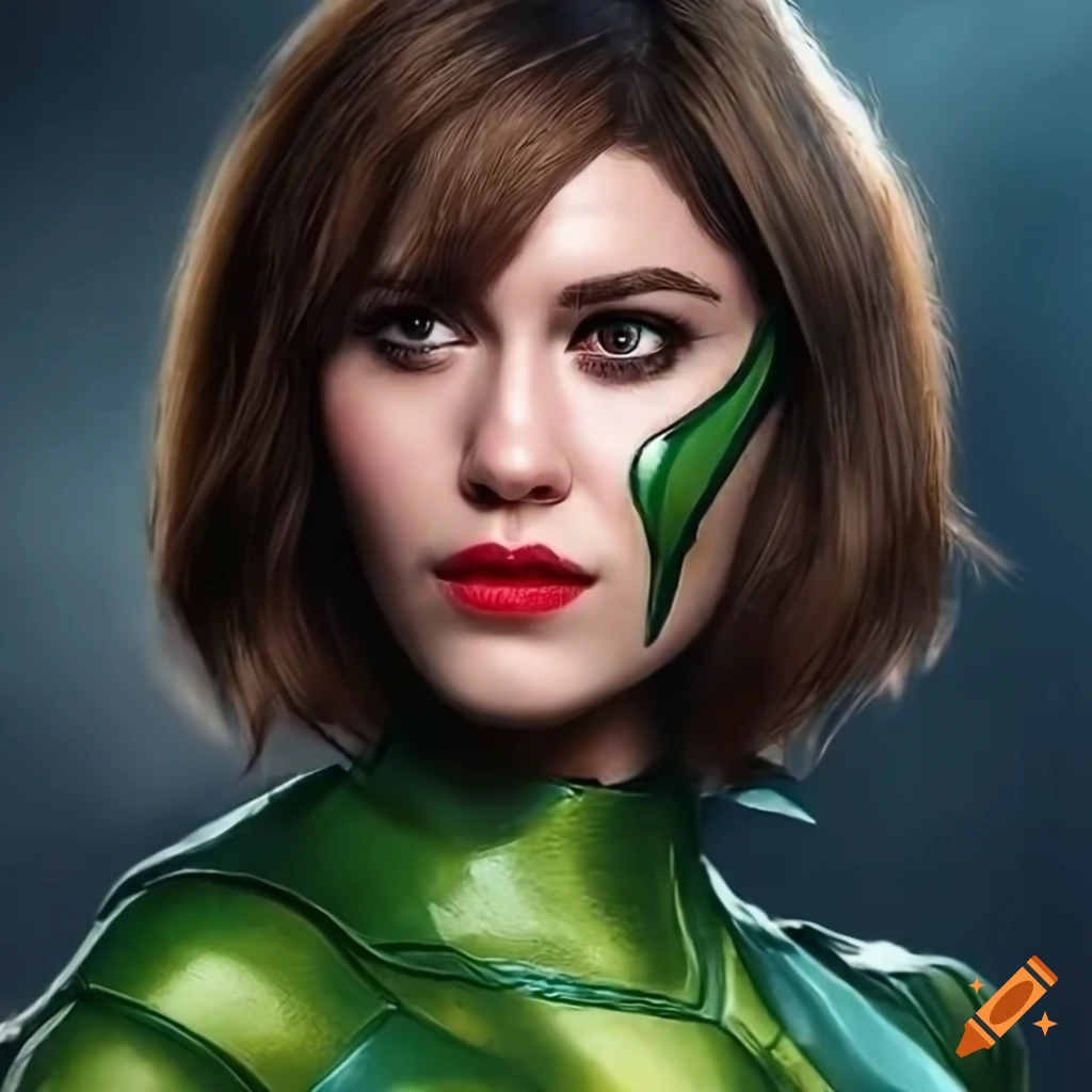 Mary Elizabeth Winstead cosplaying as X-Men Rogue in photorealistic ...