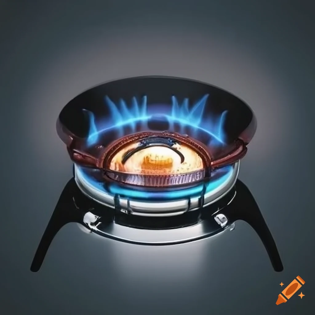 Modern gas stove on Craiyon