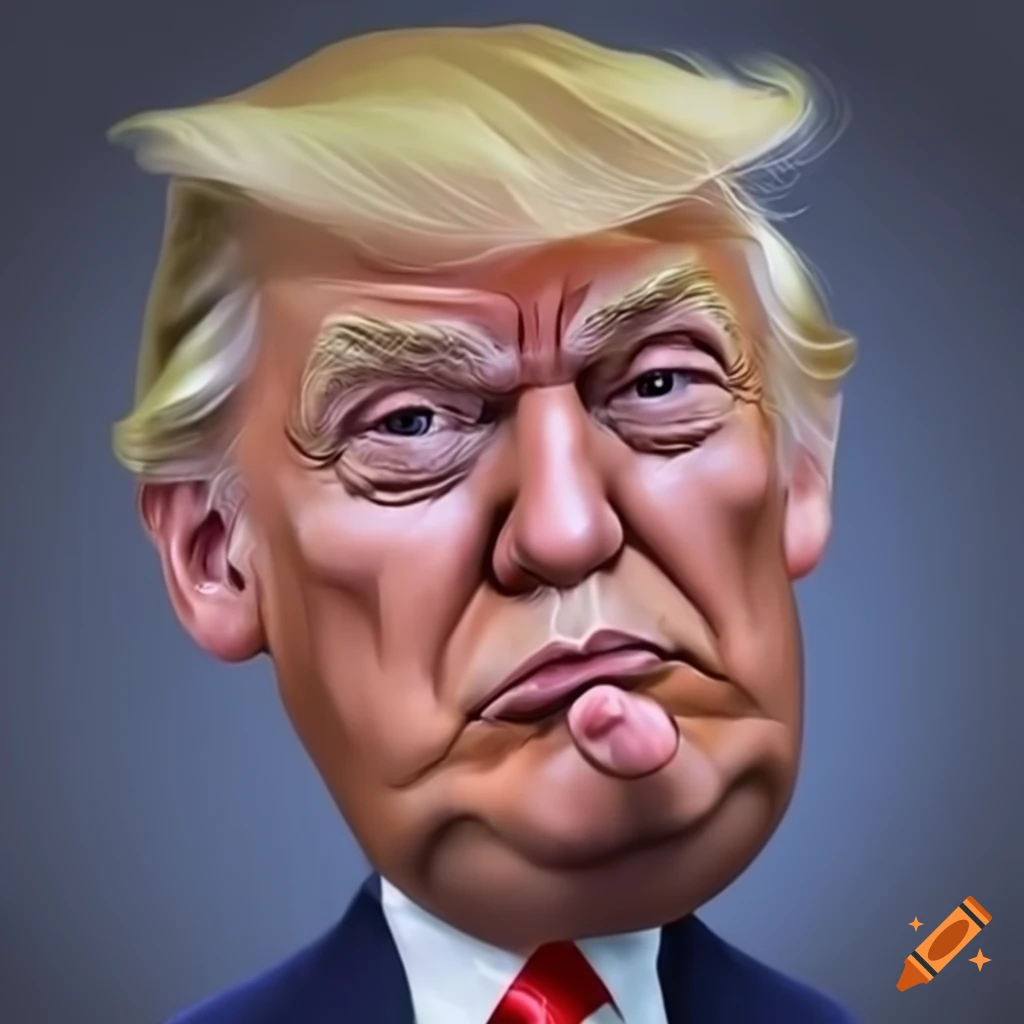 Political caricature of a wrinkly raisin resembling donald trump on Craiyon