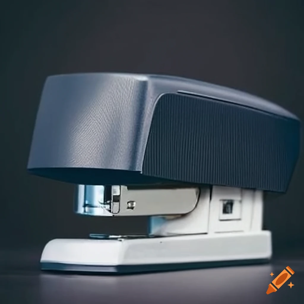 Activated stapler punching a sticker on Craiyon