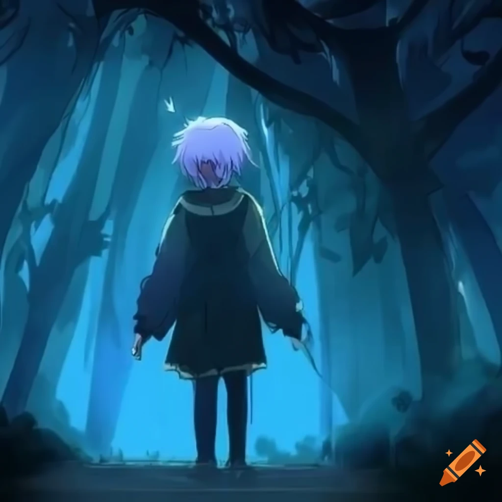 Anime depiction of a runaway kid on Craiyon