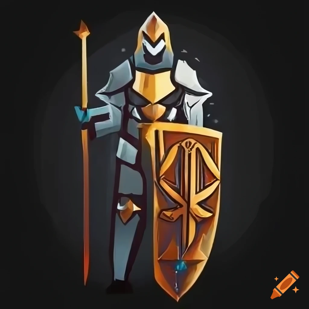 Protection paladin icon on Craiyon