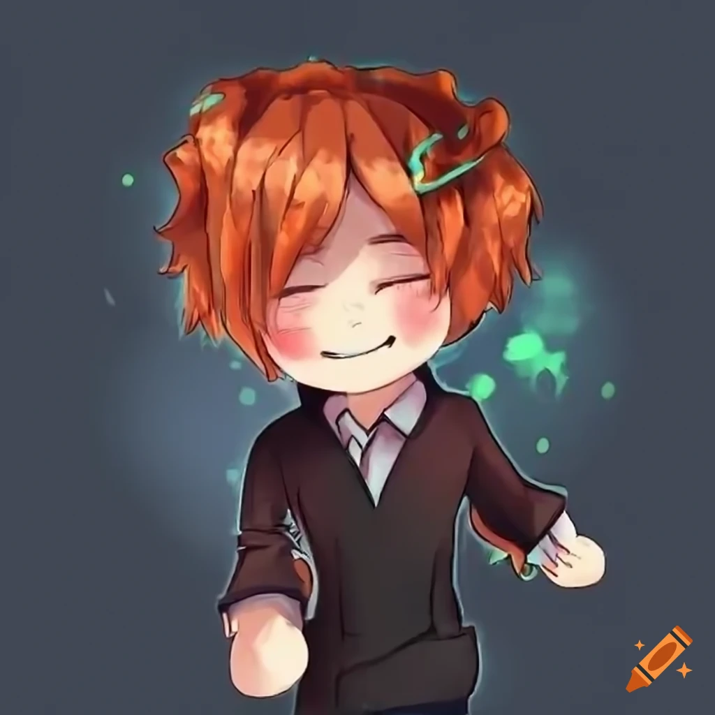 Chibi Roblox boy with bacon hair laughing, running, and playing with ...