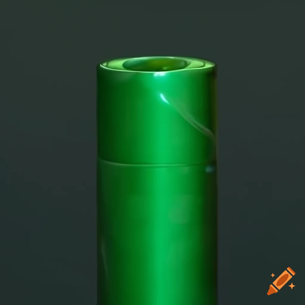 Realistic wide green pipe on Craiyon