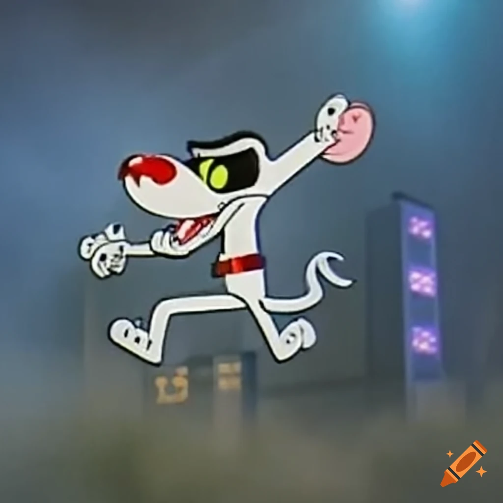 1980s doctor who scene with danger mouse on Craiyon