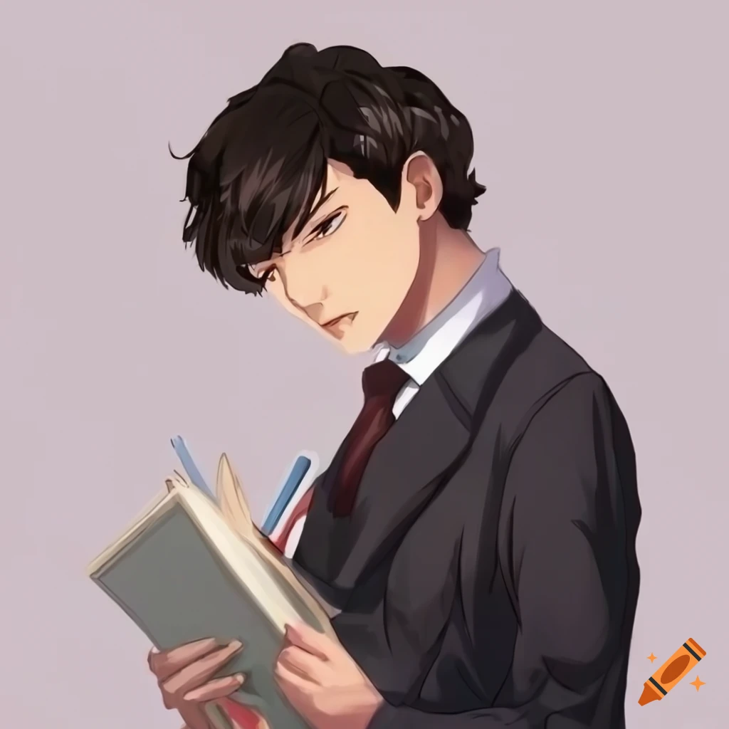 Anime portrait of a male filipino writer inspired by jose rizal writing ...