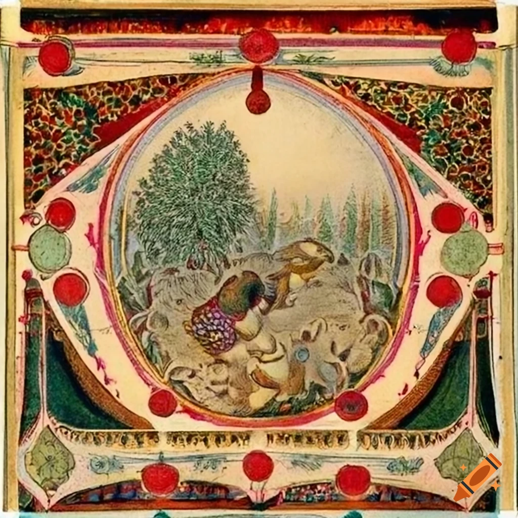 Circus aerial view with two mice, an egg, and intricate details on Craiyon