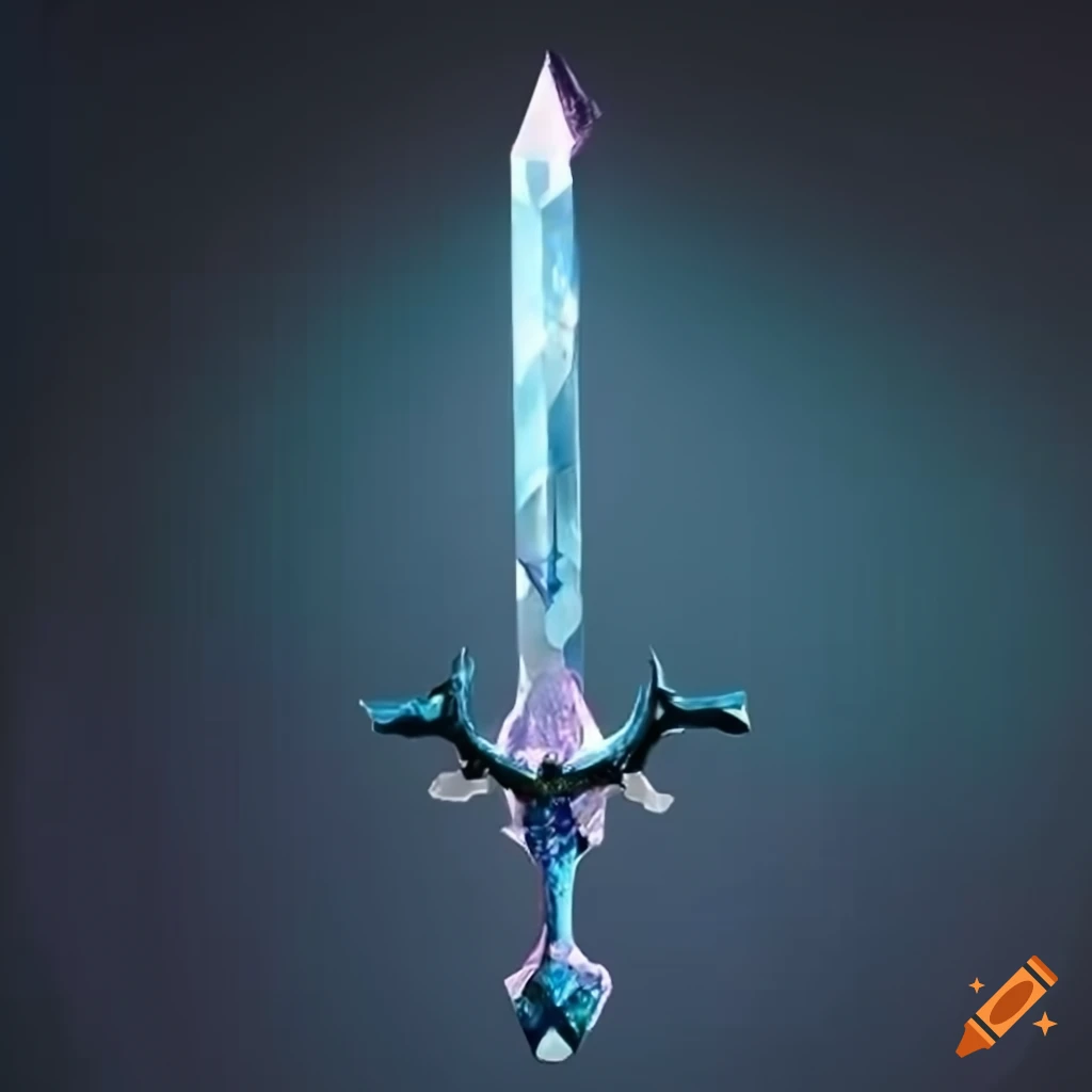 Crystal sword on Craiyon