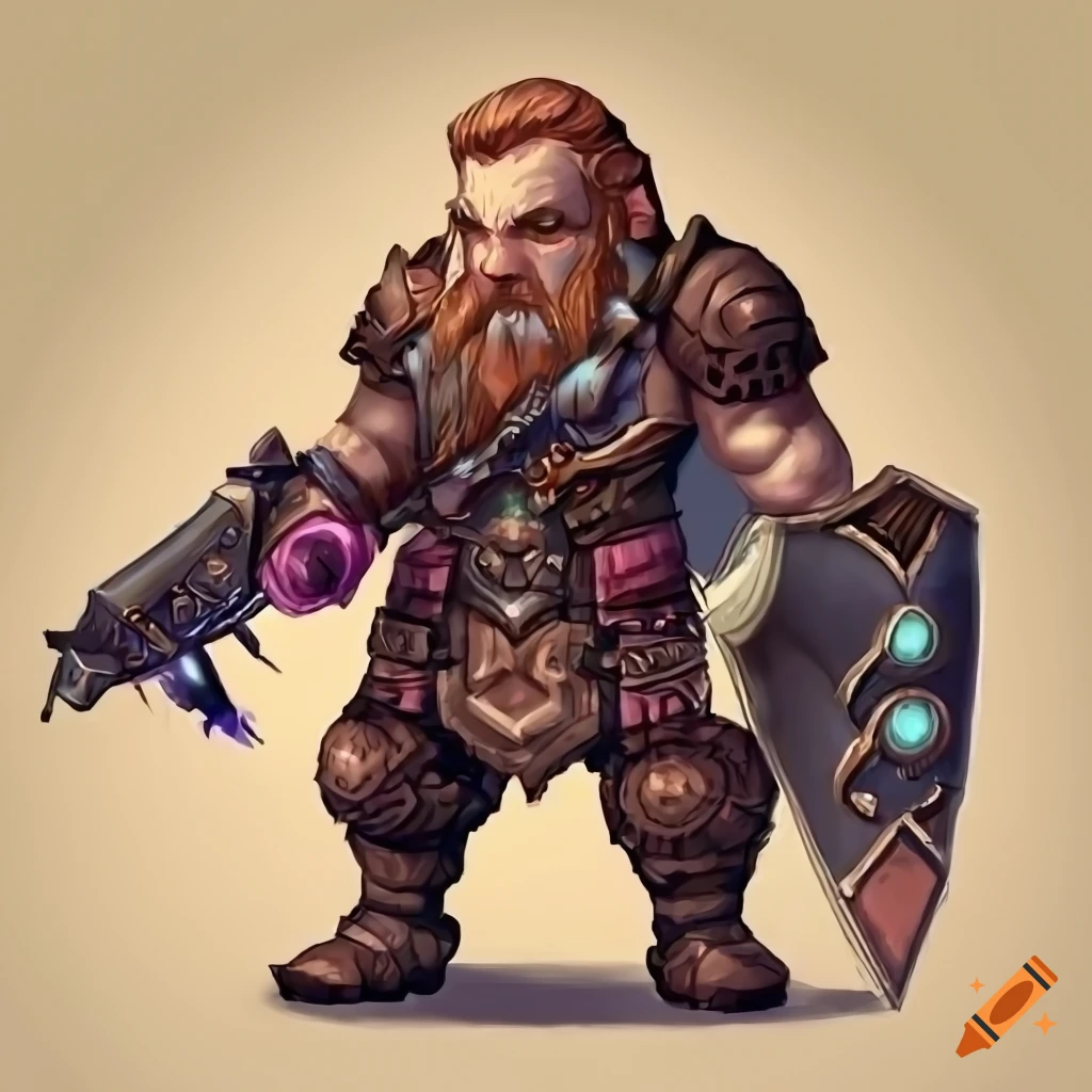 Intricately designed dwarf Warhero in rat clan armor from Final Fantasy ...