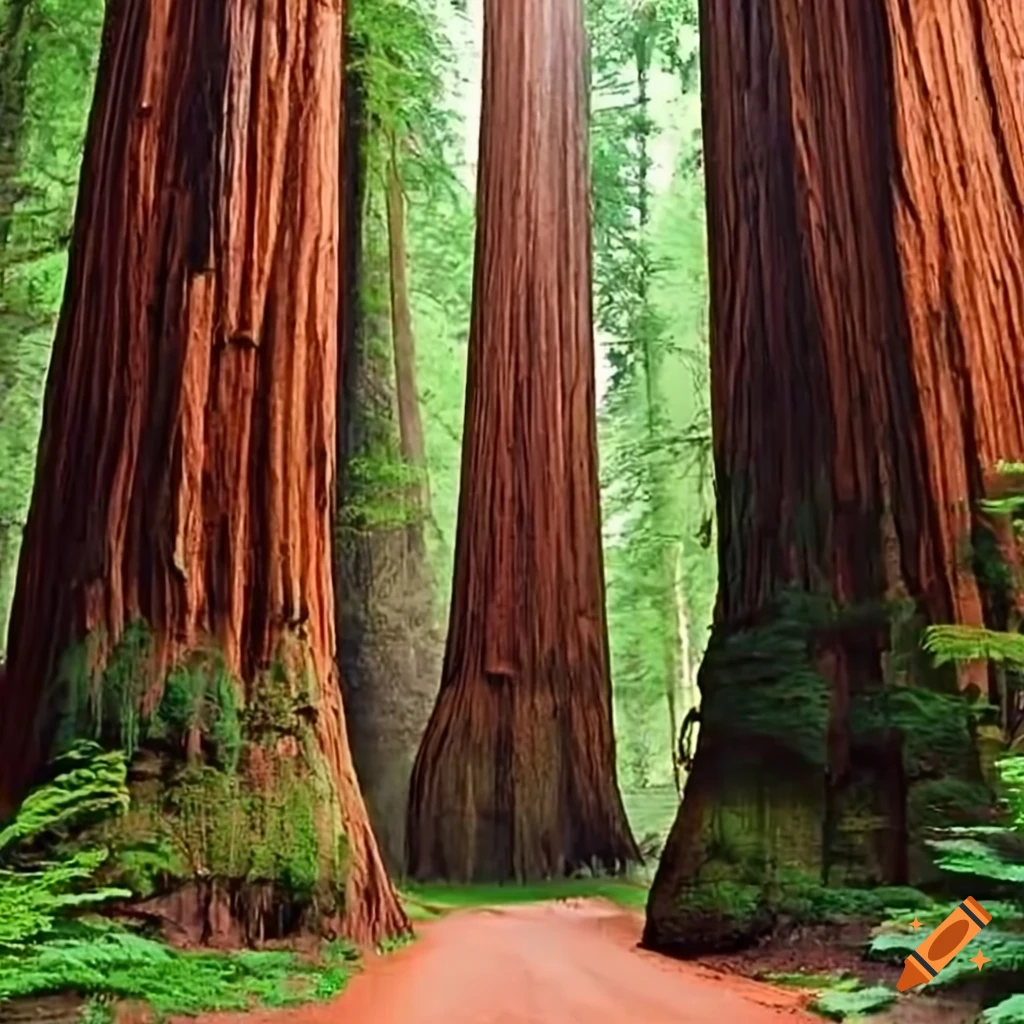 Redwood forest on Craiyon