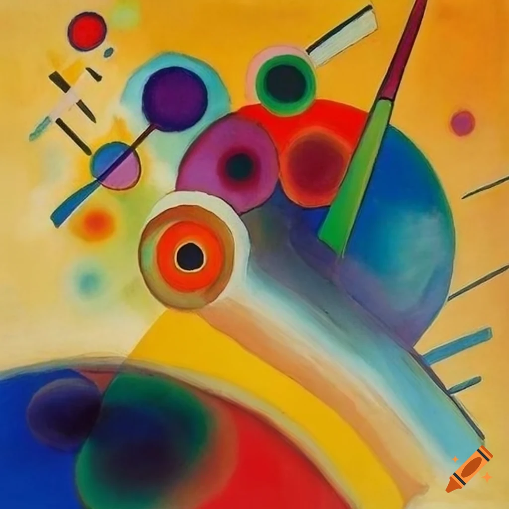 Kandinsky 1929 abstract art in russian avant-garde style on Craiyon