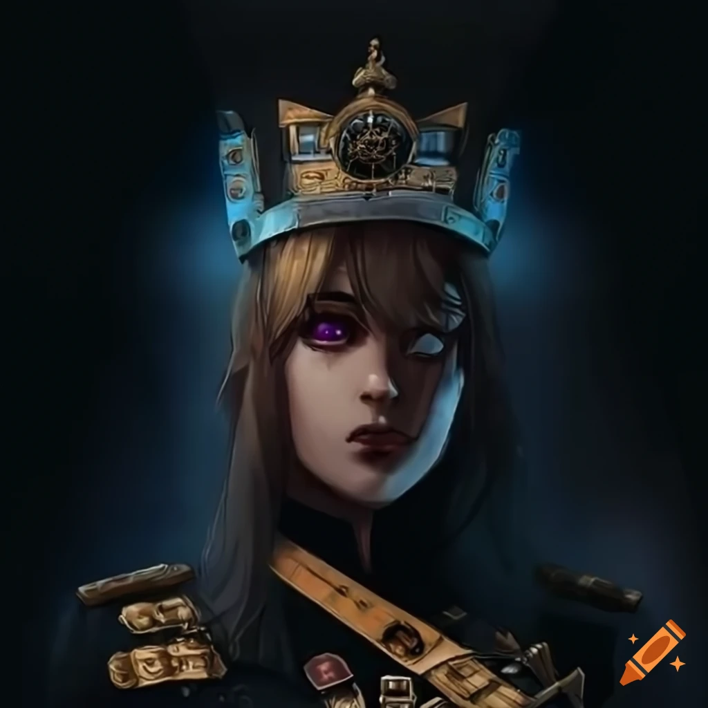 Snezhnaya Highfleet Imperial Russian Navy black metal VTuber on Craiyon