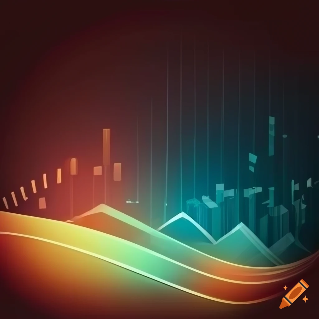 Financial graphs background on Craiyon