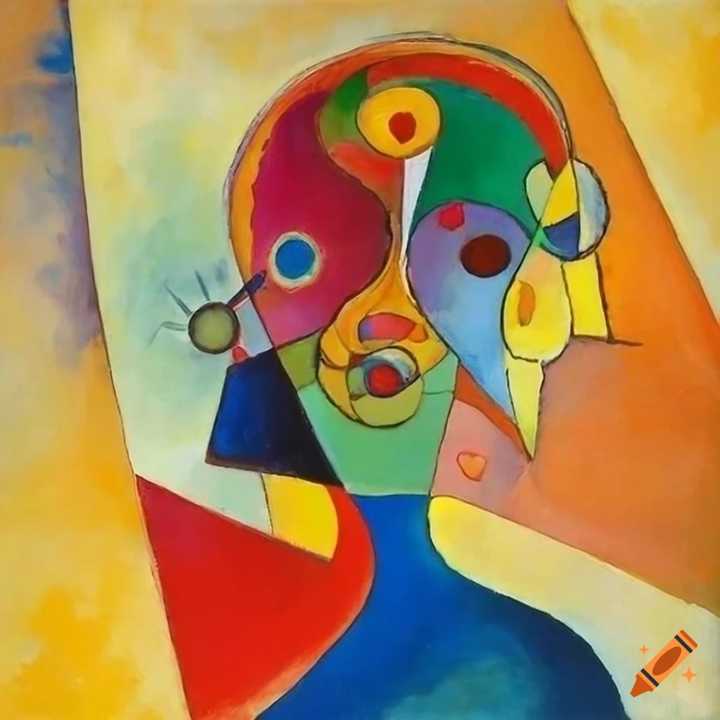 Ascending kandinsky 1929 artwork in russian avant-garde style on Craiyon